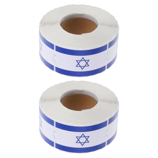 2 ROLLS FLAG Labels Stickers: 50x30mm Self-Adhesive Scrapbook Planner ...