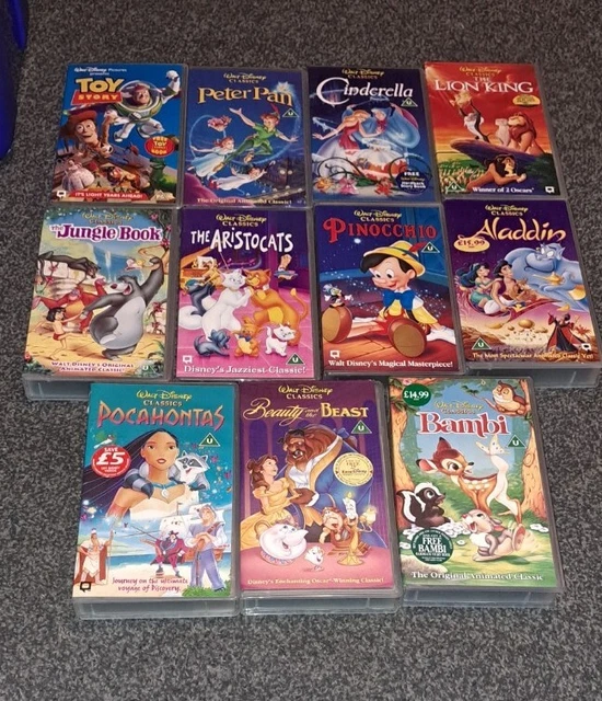 JOB LOT/BUNDLE OF Disney Classics Vhs Tapes £7.99 - PicClick UK