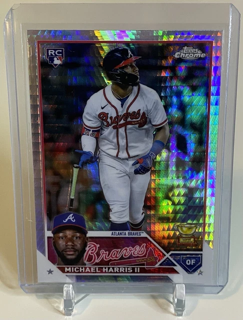 MICHAEL HARRIS II 2023 Topps Chrom Prisma Refraktor Rookie RC #79 Atlanta Braves EUR 10,98 ...