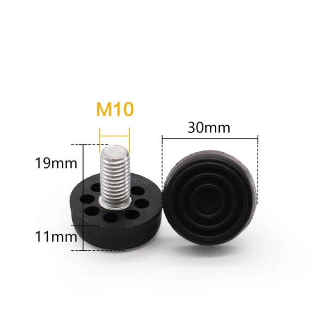 SHELF FEET ADJUSTMENT Feet Easy-grip Thread M6/M8/M10 For Table Chairs ...