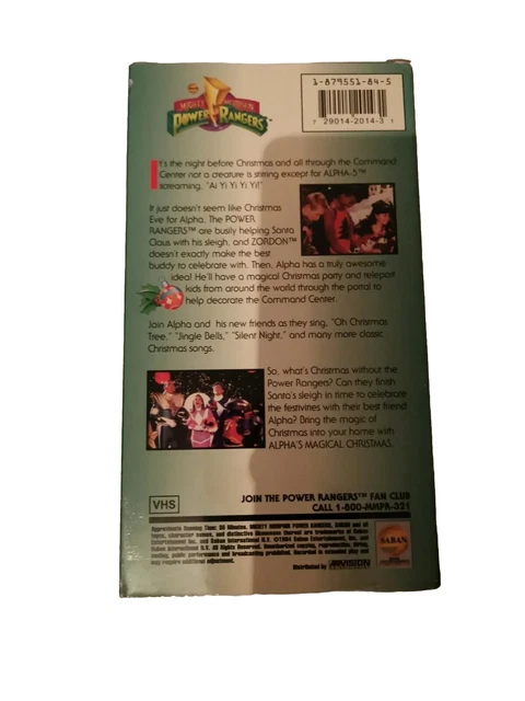 MIGHTY MORPHIN POWER Rangers: Alpha's Magical Christmas (VHS, 1994) $32 ...