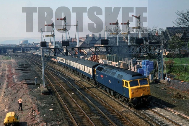 35MM SLIDE BR British Rail Diesel Loco Class 47 47592 Rhyl 1987 ...