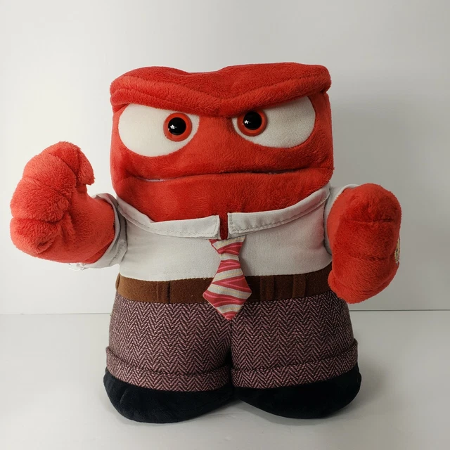 AUTHENTIC DISNEY STORE Pixar Inside Out Animated Talking Anger Plush 9 ...