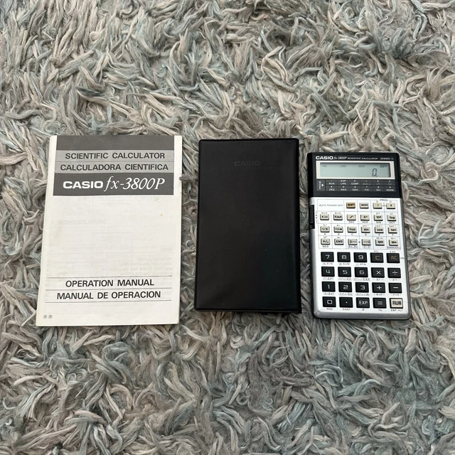 CASIO SCIENTIFIC CALCULATOR Fx-3800p With Instructions £35.00 - PicClick UK