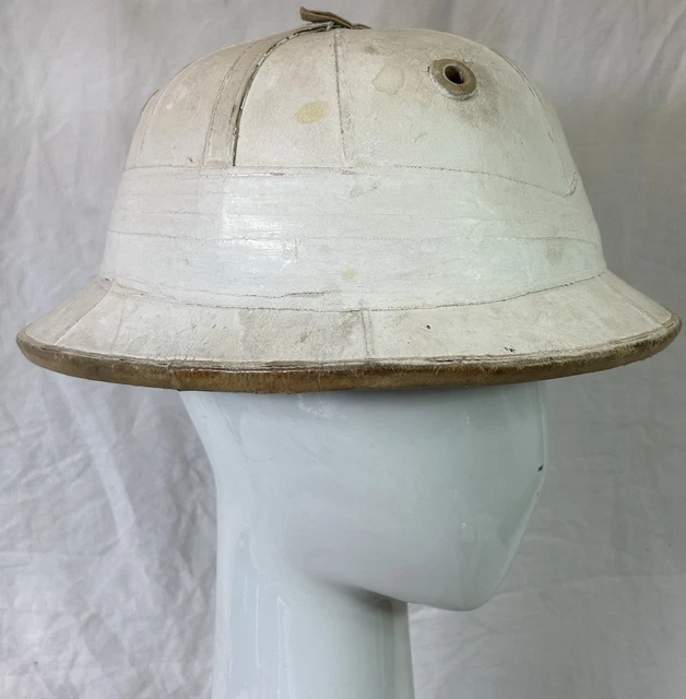 VINTAGE PITH HELMET, Bombay Bowler, Sun Hat, Colonial, Thomas & Stone ...