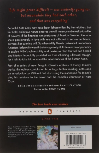 9780141441283 THE WINGS of the Dove - Henry James,Millicent Bell,Philip ...