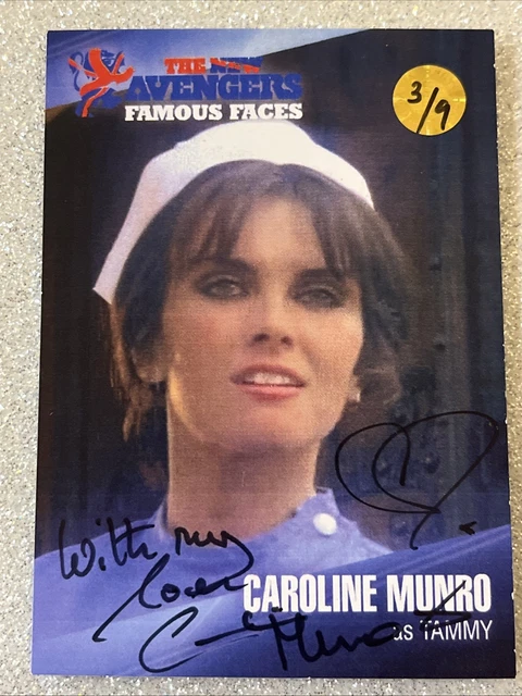 THE NEW AVENGERS Caroline Munro As Tammy Autograph Card CM3 RARE 3/9 £150.00 - PicClick UK