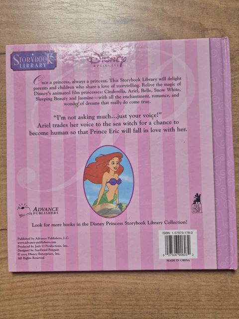 DISNEY PRINCESS: THE Little Mermaid Ariel Vol 2 Storybook Library 2005 ...