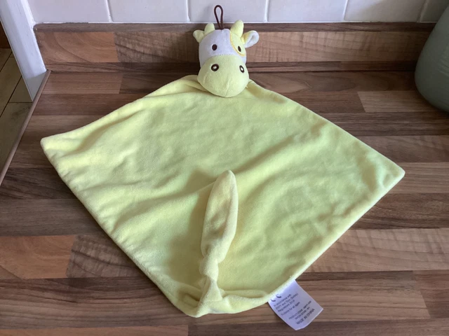 ORB GROUP YELLOW Cow Giraffe Baby Comforter Blankie Soft Soother £7.59 ...