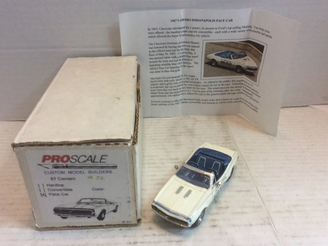 RARE LIMITED ED 1/43 PROSCALE 1967 Camaro Conv. Pace Car - With Box ...