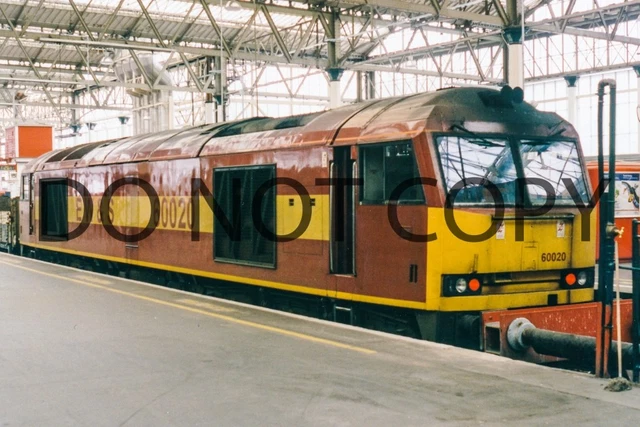UK DIESEL TRAIN Railway Photograph Of Class 60 60020 Loco. Rm60-103 £1. ...