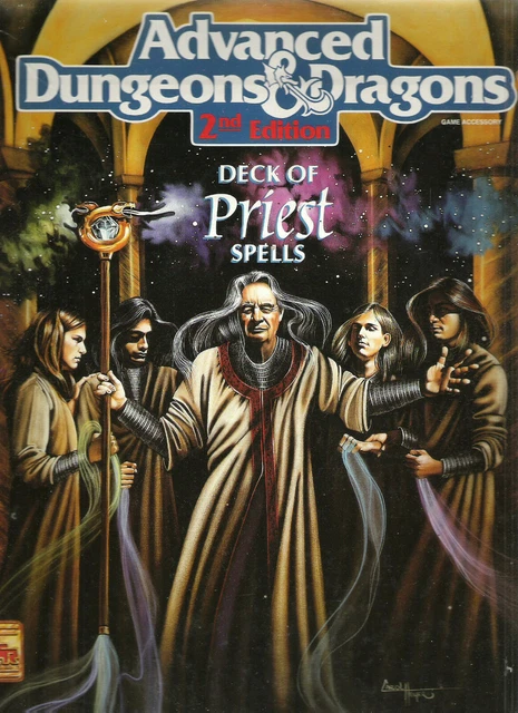 TSR AD&D 2E Deck Priests Spells 9362 Cards Complete Boxed Adv Dungeon ...