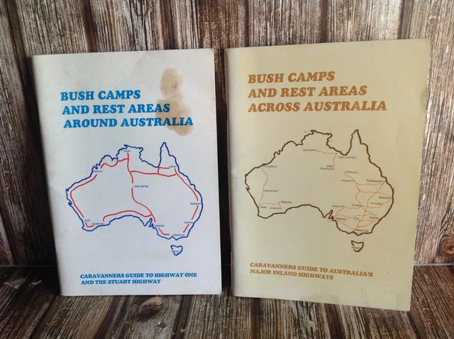 BUSH CAMPS AND REST AREAS AROUND AUSTRALIA PAIR of PAPERBACK BOOKS 1994 ...