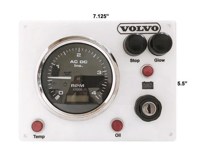 VOLVO PENTA INSTRUMENT panel Speedometer 4000 USA Made Alternator Pick ...