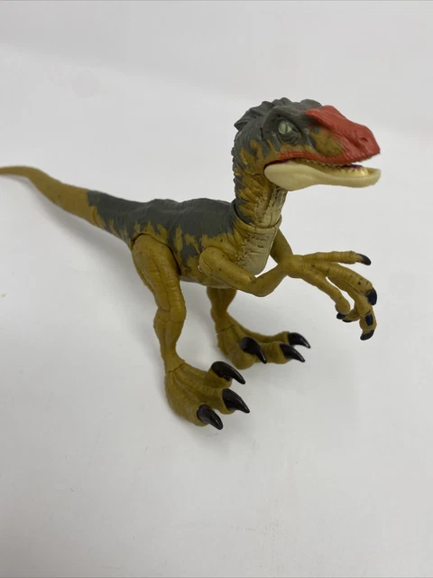 JURASSIC WORLD MATTEL Dino Rivals Velociraptor Raptor Action Dinosaur ...