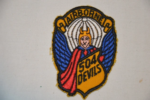PATCH 504TH AIRBORNE PARACHUTE INFANTRY REGIMENT-PARACHUTISTE AMERICAIN ...