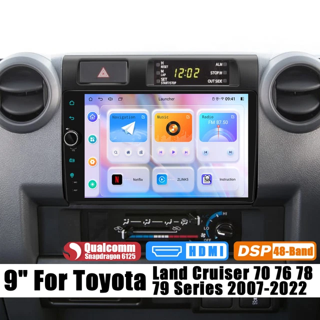JOYING ANDROID 12 Plug & Play Head Unit 9 inch For Toyota Landcruiser ...