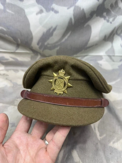 ORIGINAL WW2 CANADIAN Army Officers Service Dress Cap - West Nova ...