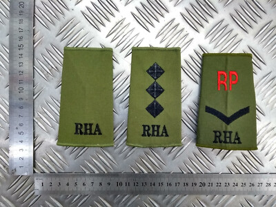 ROYAL HORSE ARTILLERY RHA OD Green Rank Slides British Army - NEW $14. ...