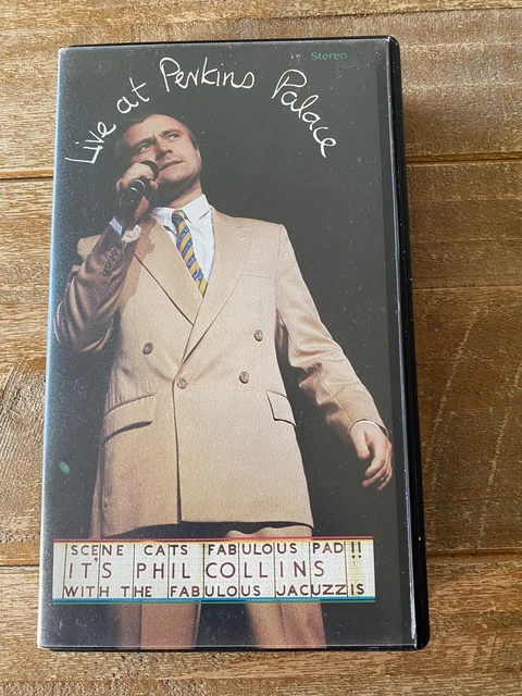 PHIL COLLINS LIVE At Perkins Palace VHS Video Ex Rental Small Box £6.99 ...