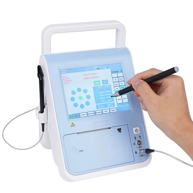 OPHTHALMIC ULTRASOUND A Biometer Pachymeter Portable AP Scan Digital ...