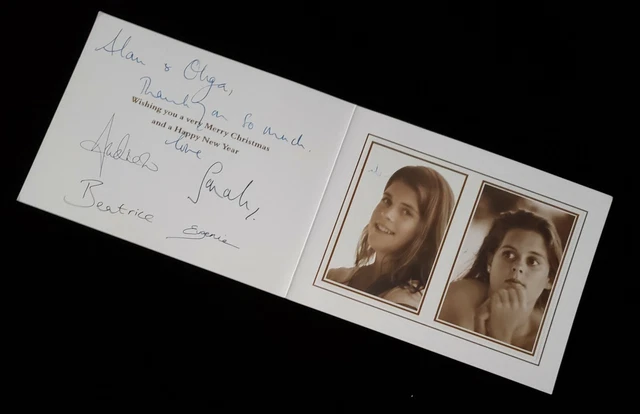PRINCE ANDREW DUKE of York Signed Royal Document Duchess Sarah Fergie ...