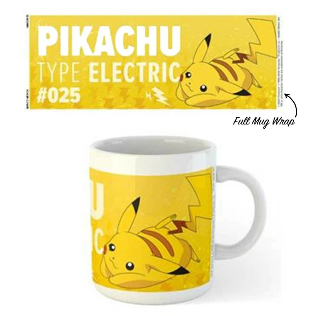 POKEMON - PIKACHU 'Electric' Coffee Tea Mug - Licensed **FREE DELIVERY ...