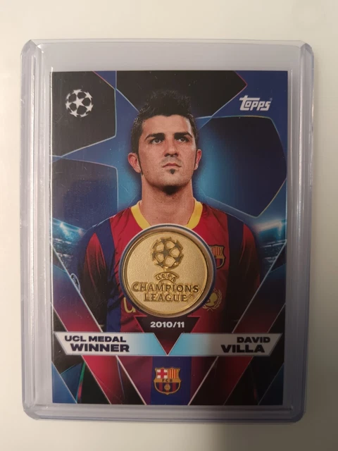 TOPPS MATCH ATTAX 2025/26 25/26 2026 David Villa Ucl Medal Winner Relic ...