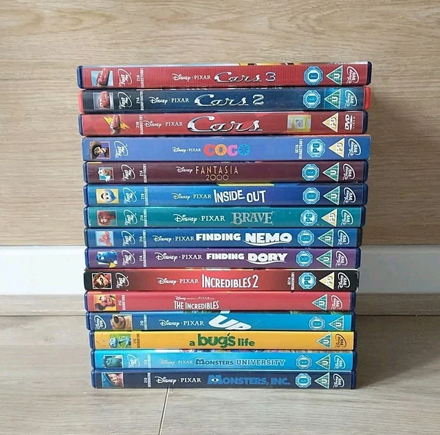 DISNEY PIXAR DVD Movie Films Bundle Job Lot Cars Incredibles Monsters Nemo Bugs £17.95 - PicClick UK