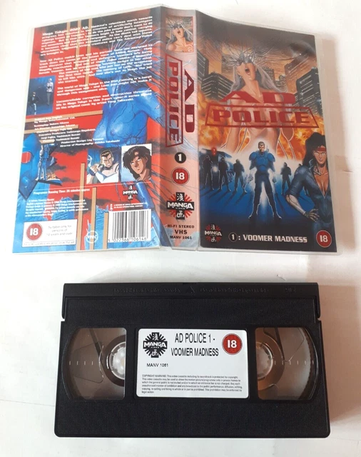 AD POLICE VOLUME 1 MANGA ANIME VHS video cassette UK EUR 7,50 - PicClick IT