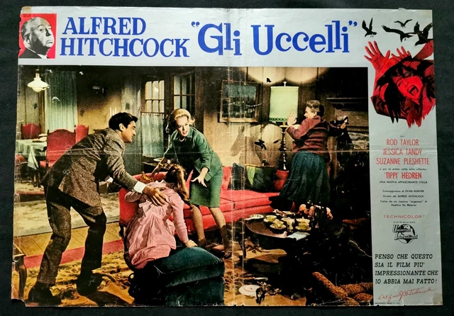 GLI UCCELLI FOTOBUSTA poster The Birds Alfred Hitchcock Tandy Rod ...