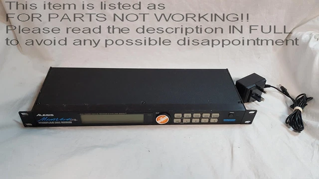 FAULTY?? ALESIS MIDIVERB 4 Multi effects rackmount unit with PSU £49.99 ...