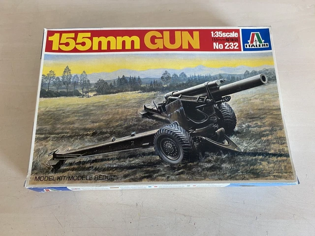ITALERI 232 1:35 155mm Gun M1-A2 ungebaut und komplett EUR 13,01 - PicClick DE