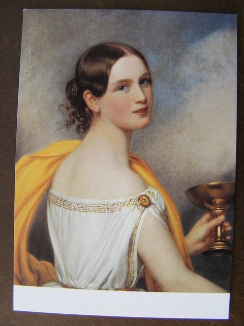 POSTKARTE ANSICHTSKARTE ALT Kunst Malerei Gemälde Frau Porträt Werbung Stieler EUR 1,00 ...