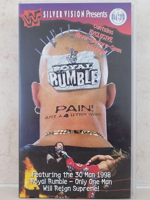 WWF ROYAL RUMBLE '98 1998 Pal Vhs Wrestling Video Tape Wwe Steve Austin ...