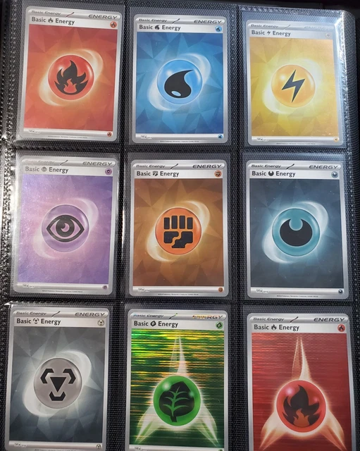 REAL HD ENERGY SVE Cosmos / Poke Ball Holo Complete set of 24 Pokemon ...