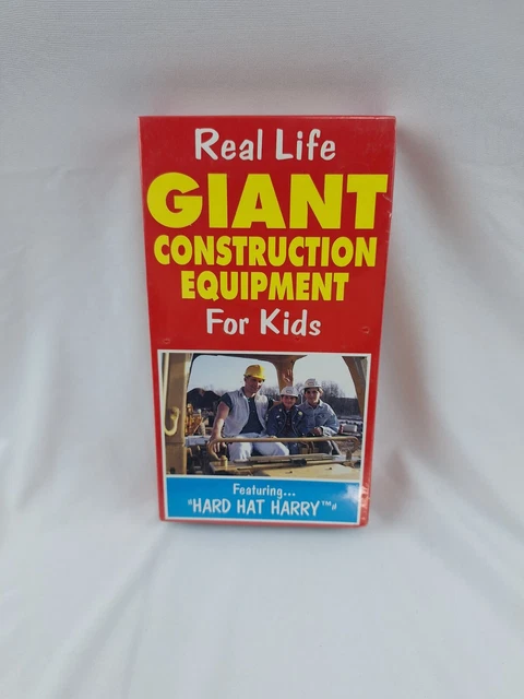 REAL LIFE GIANT Construction Equipment For Kids VHS 1993~60 minutes ...