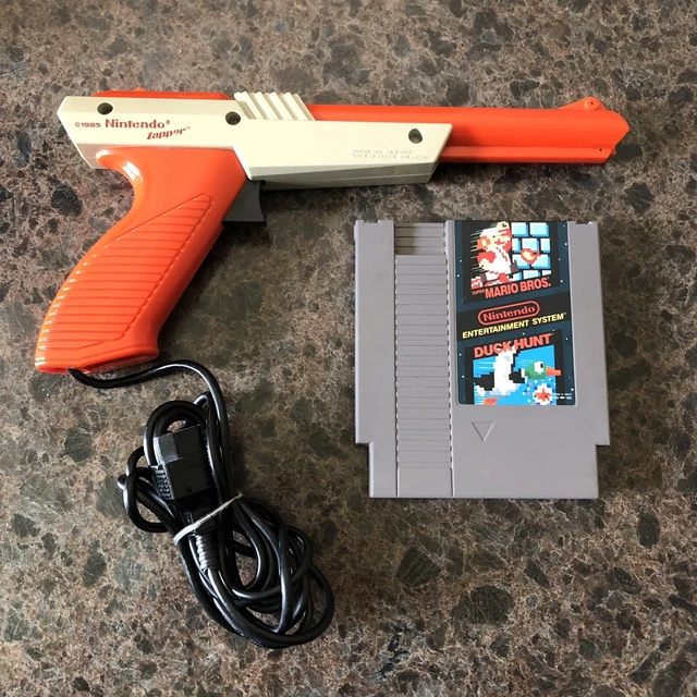 SUPER MARIO BROS Duck Hunt NES and Nintendo Zapper Light Gun TESTED £26 ...