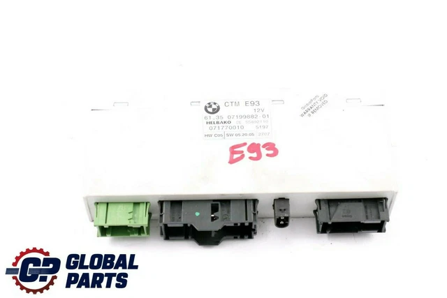 BMW E93 CABRIO Convertible Folding Top Roof ECU Module CTM 7199885 ...