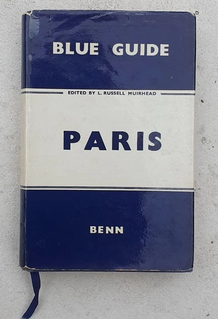 BLUE GUIDE PARIS Vintage 1960 Maps Plans History Holiday Landmarks ...