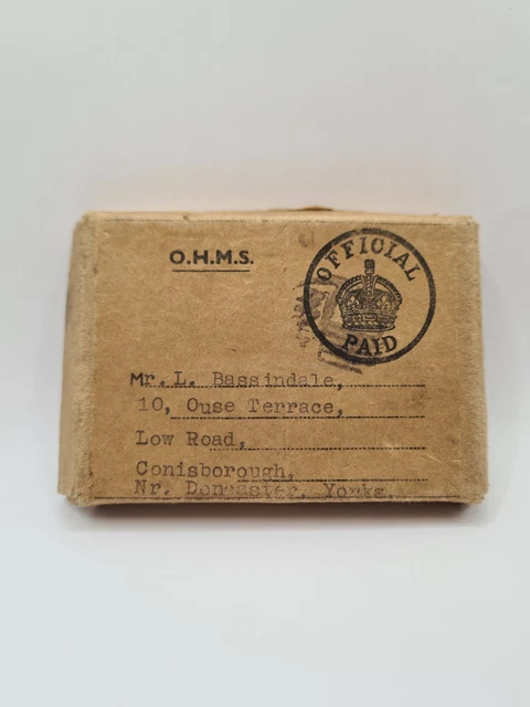 WW2 BRITISH ARMY Medal box OHMS medal box, no medals £21.52 - PicClick UK