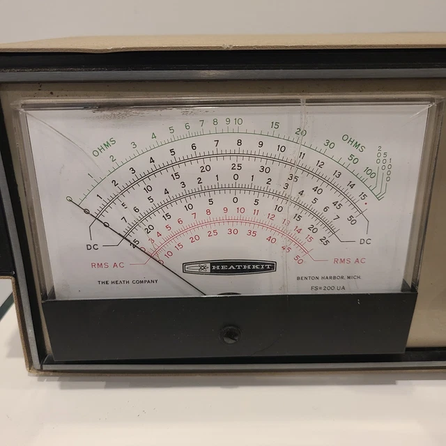 VINTAGE HEATHKIT IM-25 Solid State FET VOM Volt-Ohm Meter - For Parts ...