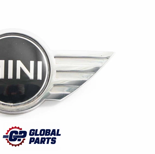 EMBLÈME HAYON MINI R58 R59 Logo Emblème arrière Couvercle coffre Chromé ...