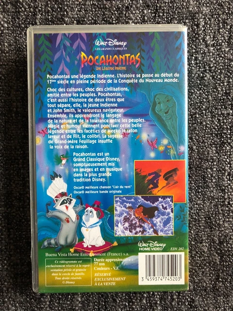 POCAHONTAS - CASSETTE VHS SECAM - DISNEY LES GRANDS CLASSIQUES EUR 1,00 ...
