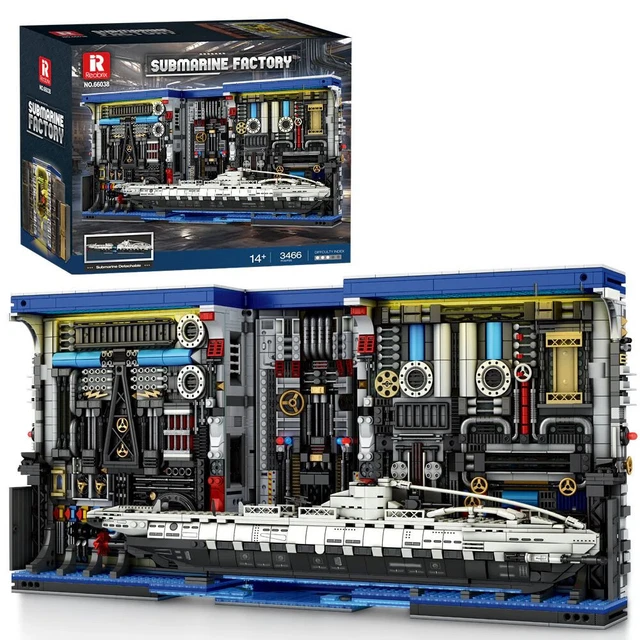 REOBRIX 66038 | U-BOOT WERFT Klemmbausteine Bauset 3466 Teile NEU & OVP ...