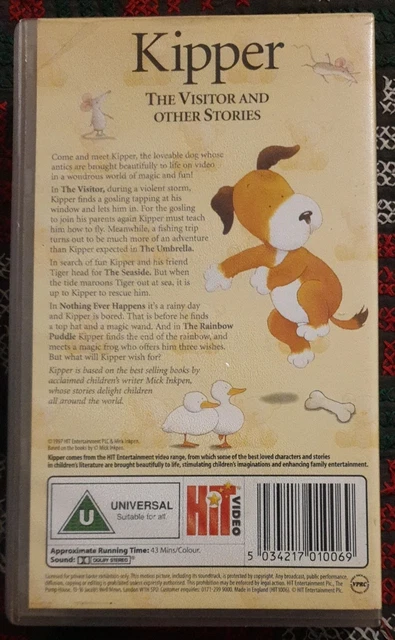 KIPPER - THE Visitor and Other Stories (VHS, 1999) 4 Episodes Mick ...