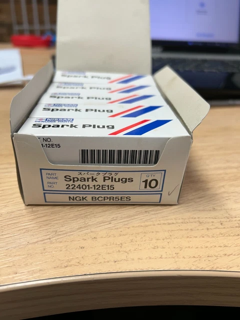 GENUINE NISSAN SPARK Plug x10 M14x1.25 16mm Spanner 1.6 Petrol 22401 ...