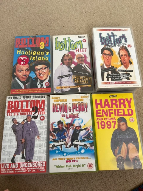 VHS BUNDLE - Harry Enfield and Bottom £11.12 - PicClick UK