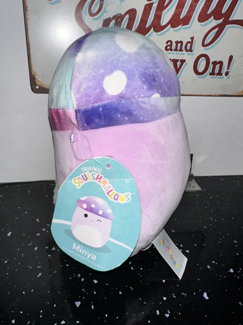 SQUISHMALLOW MINYA THE Mushroom 7.5” toadstool purple soft Plush toy ...