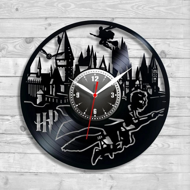HARRY POTTER VINYL Wall Clock Record Clock Schallplatte Wanduhr Deko ...